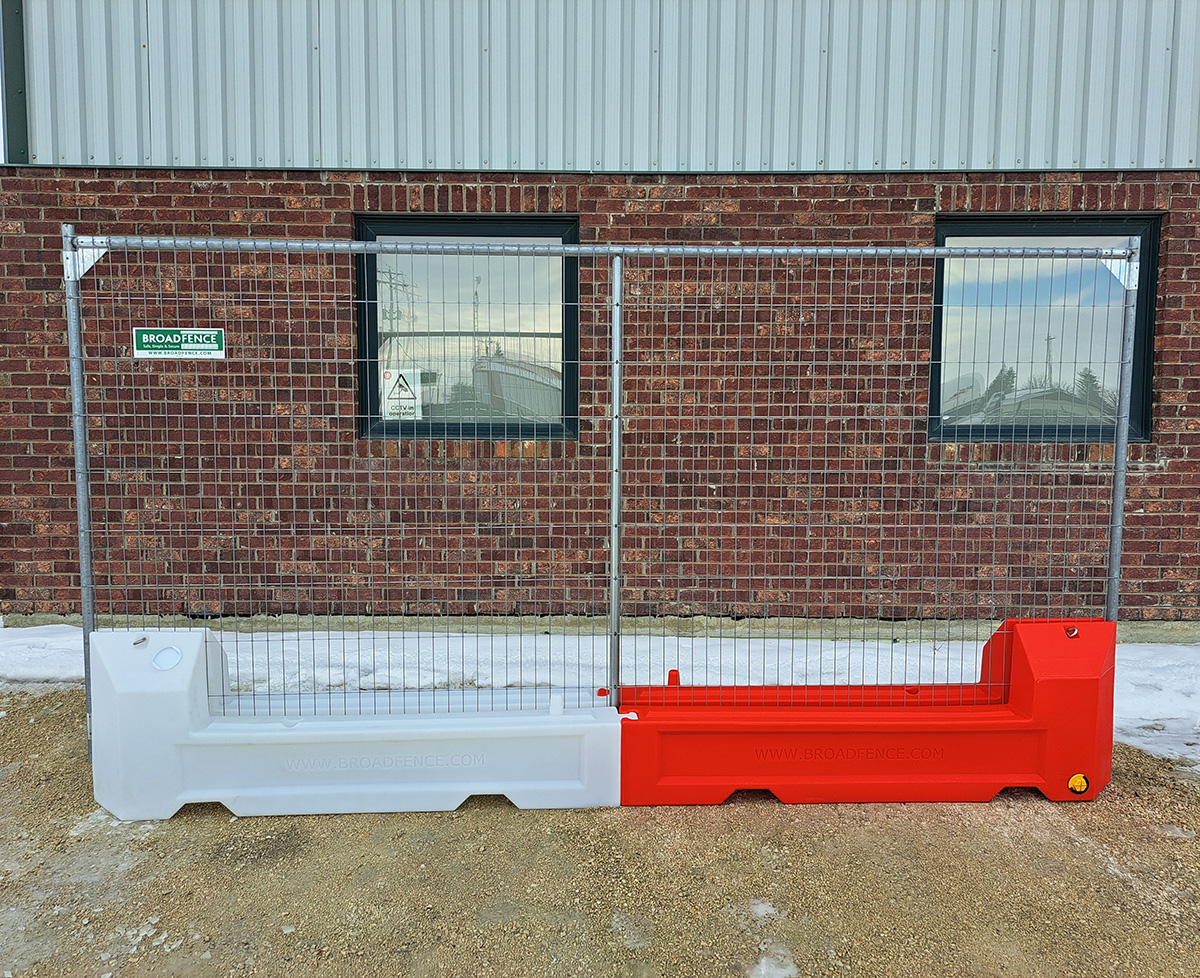 Slot Block Barrier - Red - Broadfence