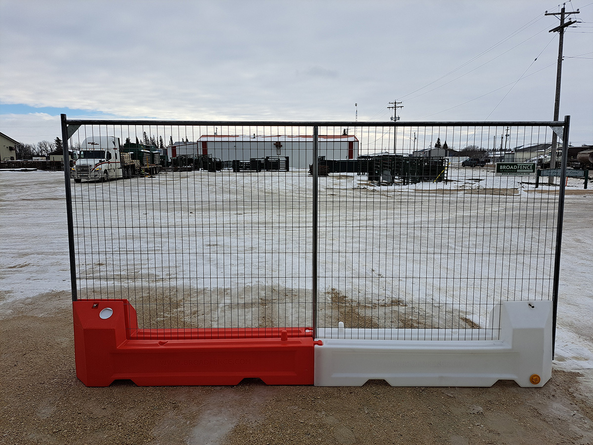 Slot Block Barrier - Red - Broadfence